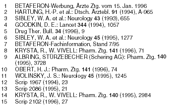 INTERFERON BETA-1B (BETAFERON) – SCHON BEI MARKTEINFÜHRUNG ÜBERHOLT ...